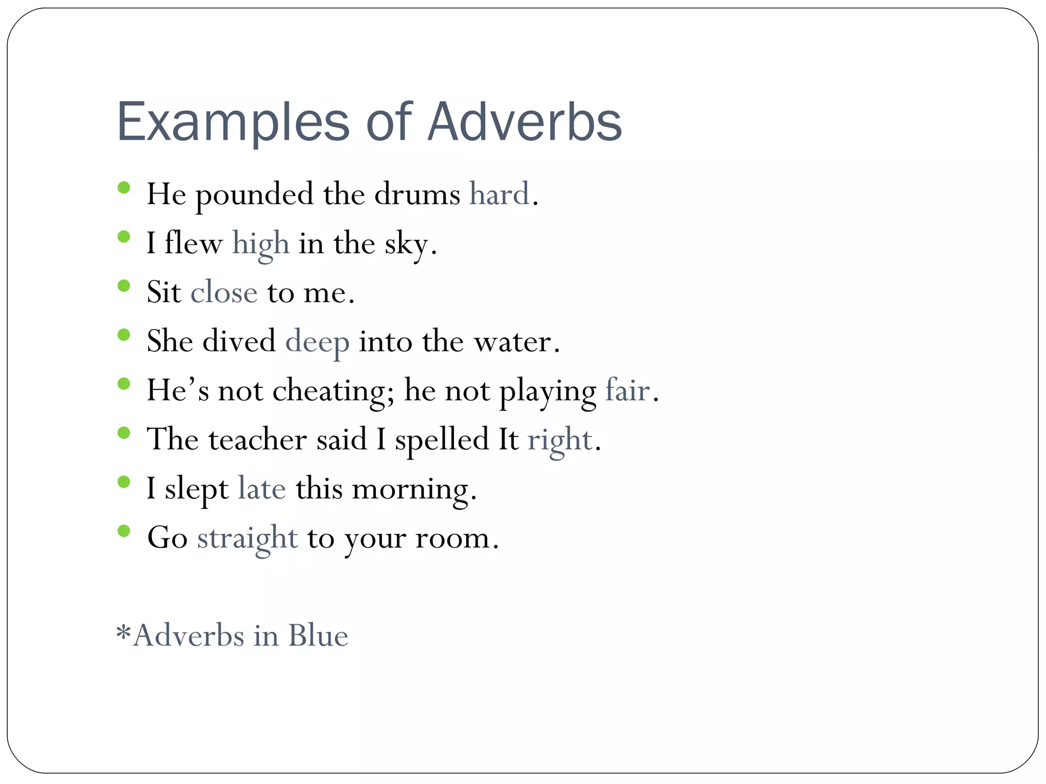 Adverbs | PPT