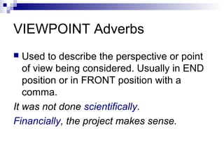 Adverbs | PPT
