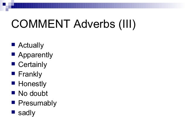 Adverbs