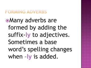 Adverbs | PPTX