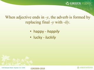 Adverbs | PPTX