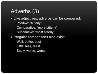 Adverbs | PPTX | Christianity | Religion & Spirituality