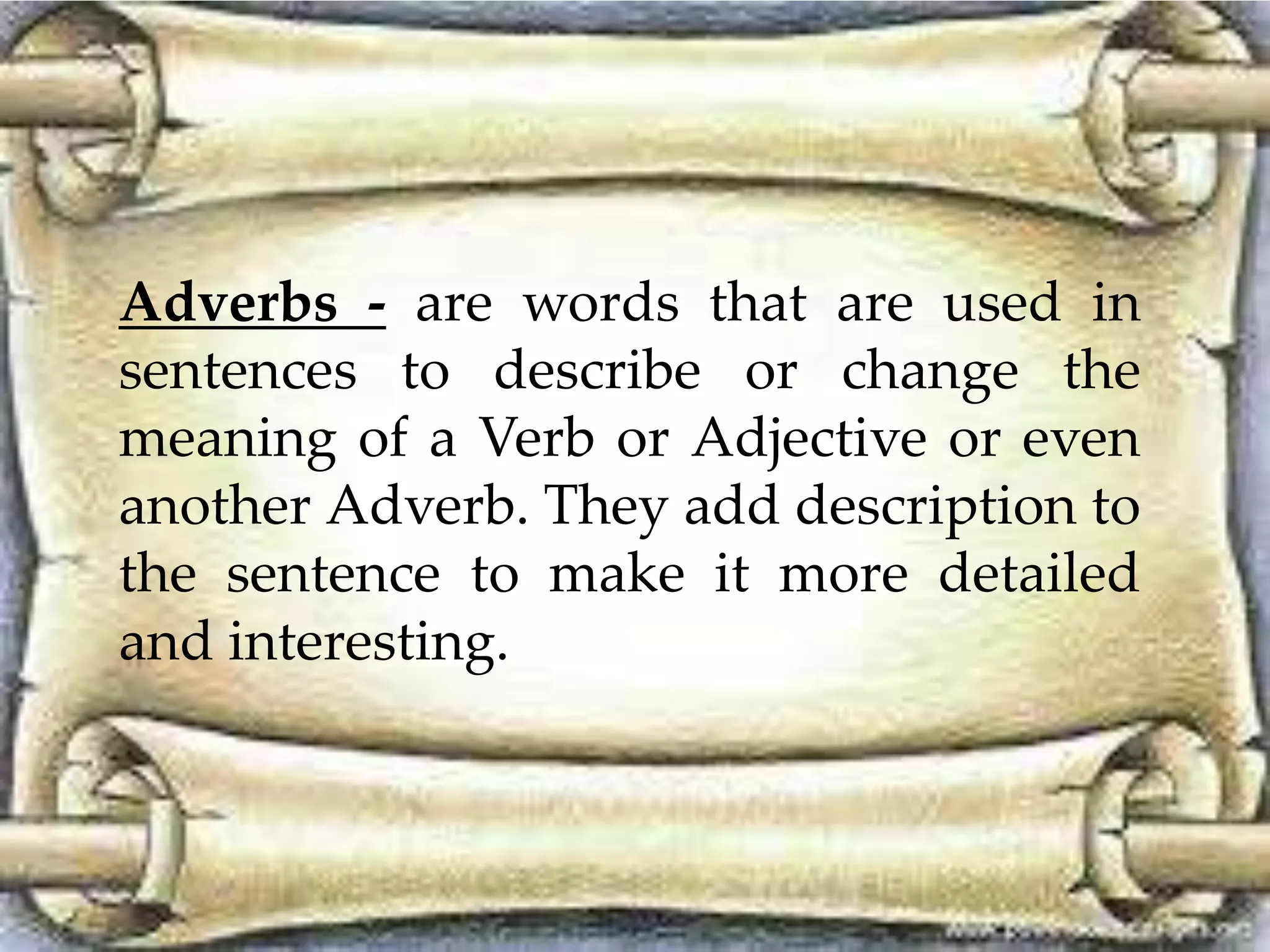 Adverbs | PPTX