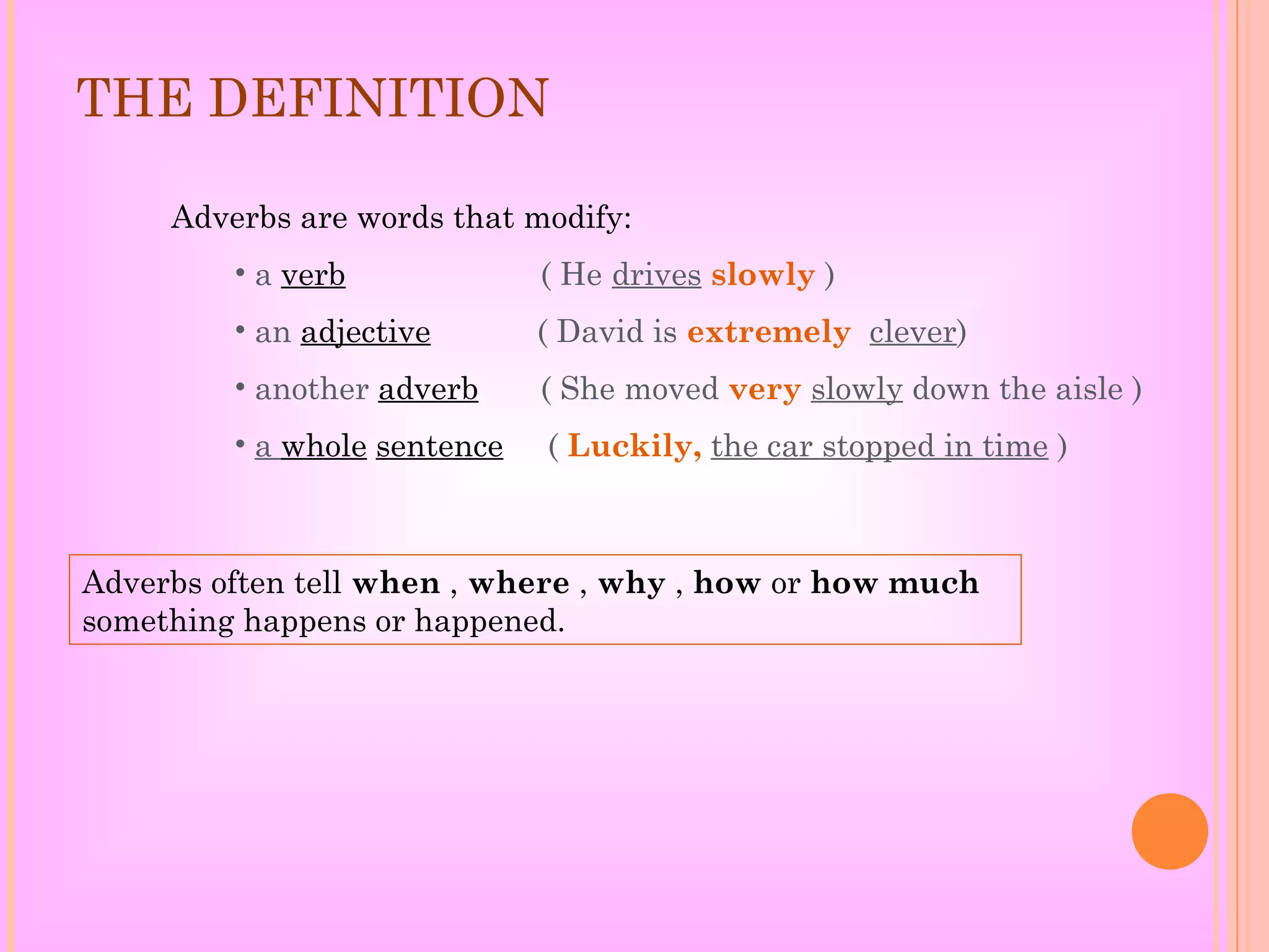 Adverbs | PPT | Air Travel | Travel Type