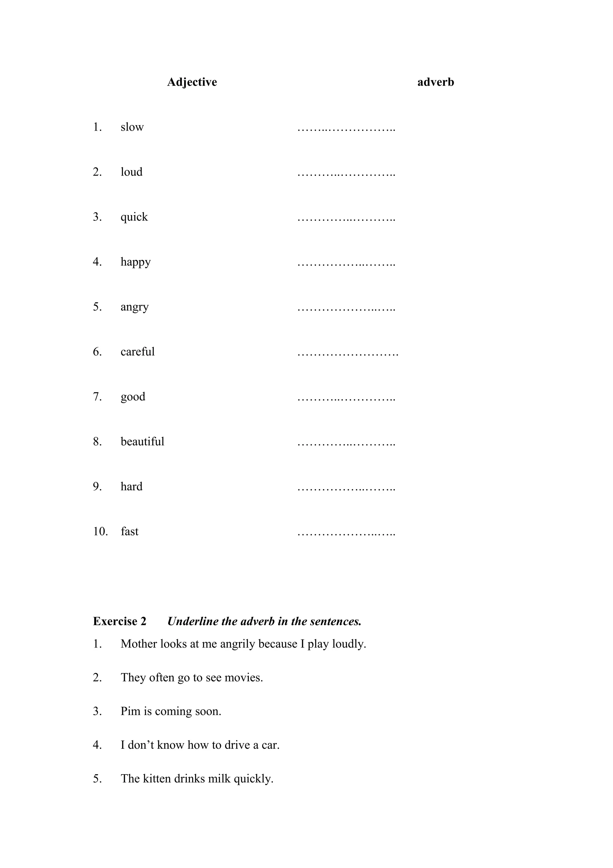 Adverbs | DOC