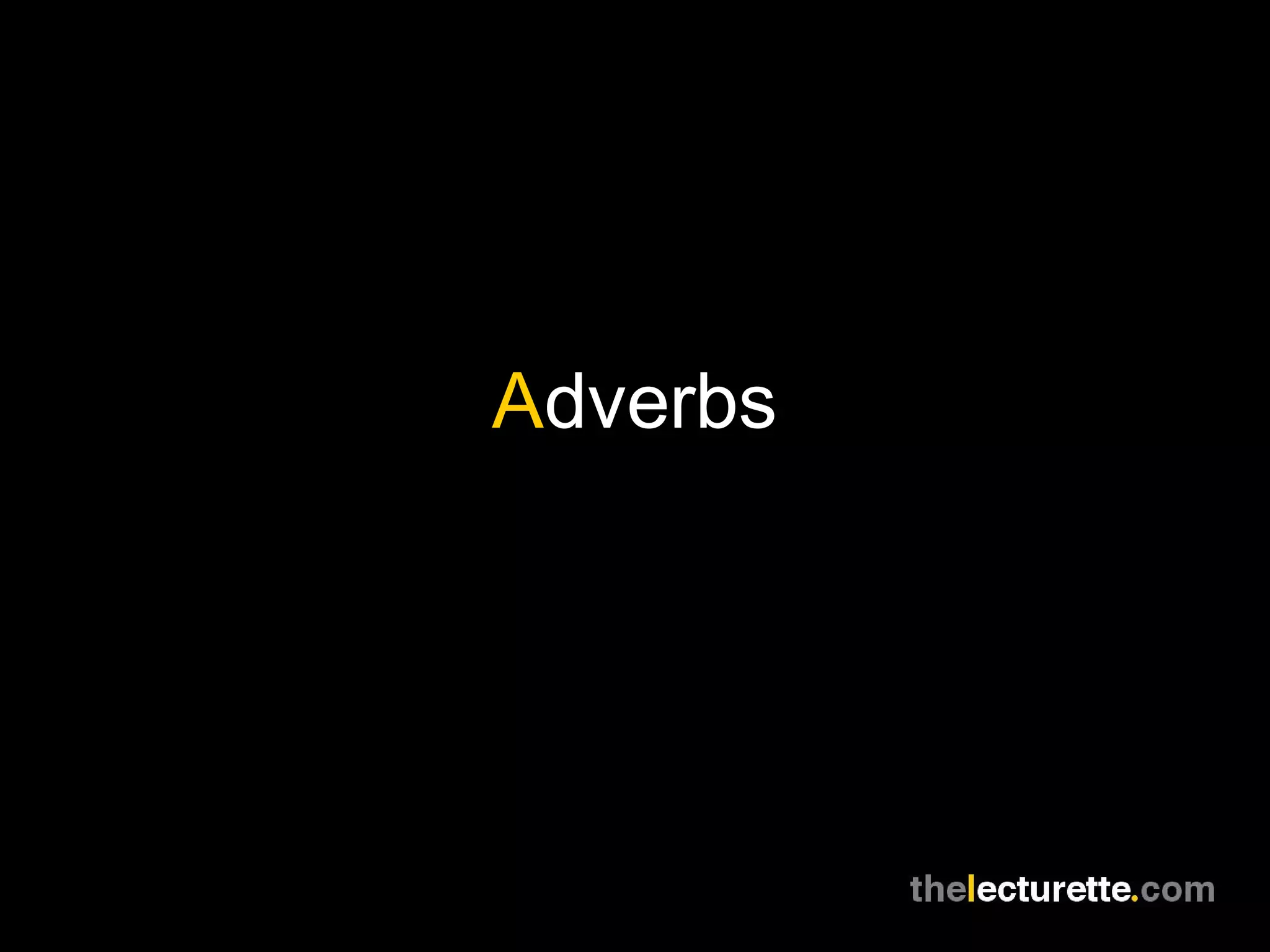 Adverbs | PPT