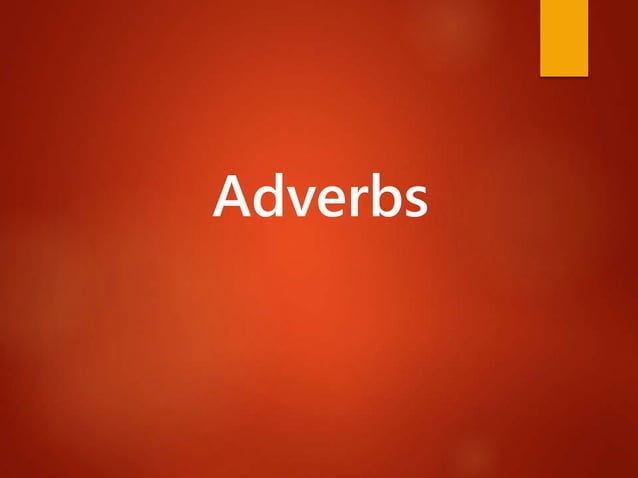 Adverbs | PPT