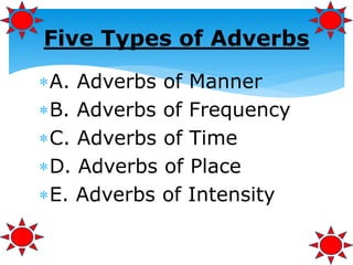 Adverbs | PPTX