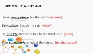 Adverbs | PPTX