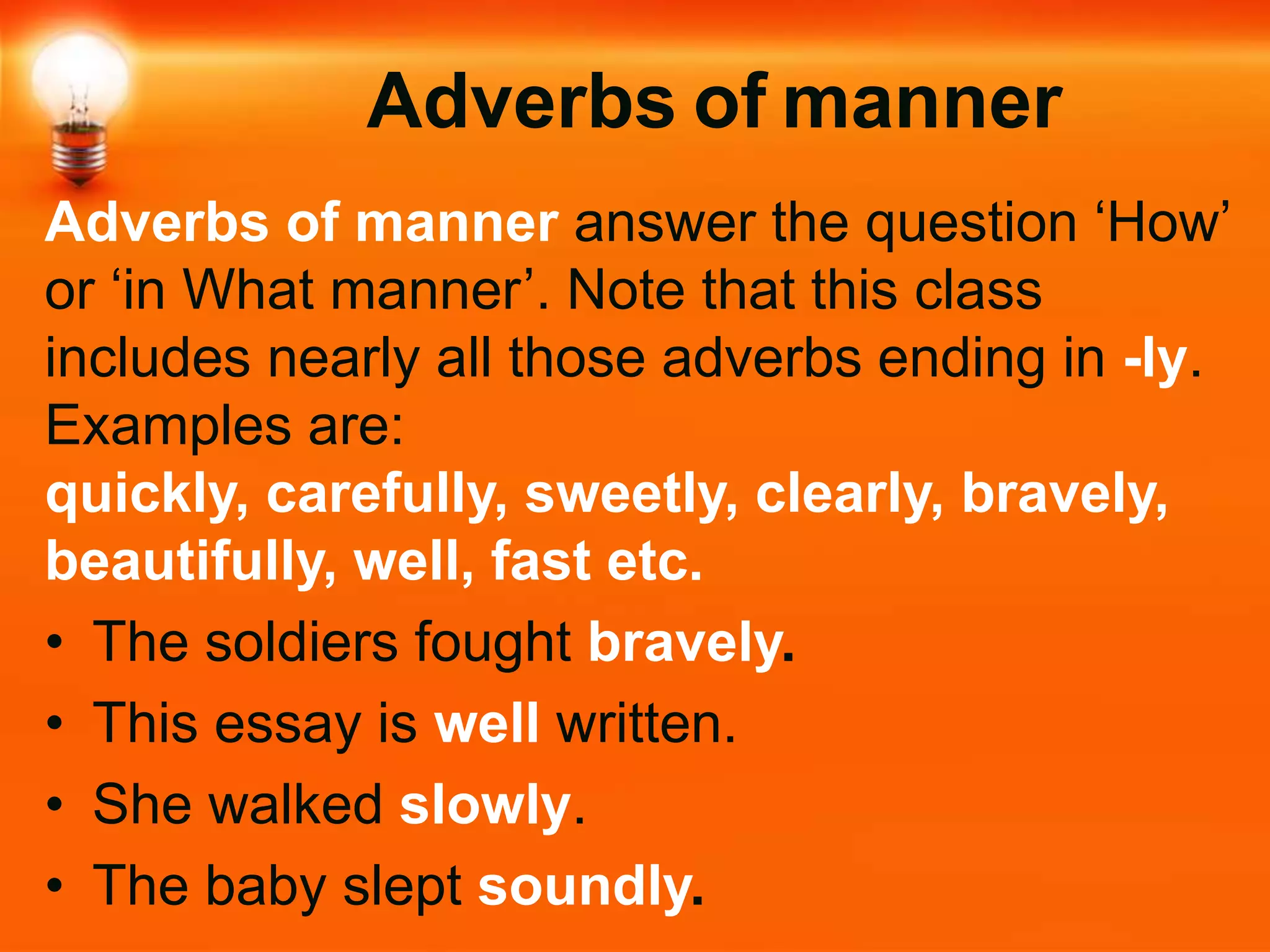 Adverbs | PPTX