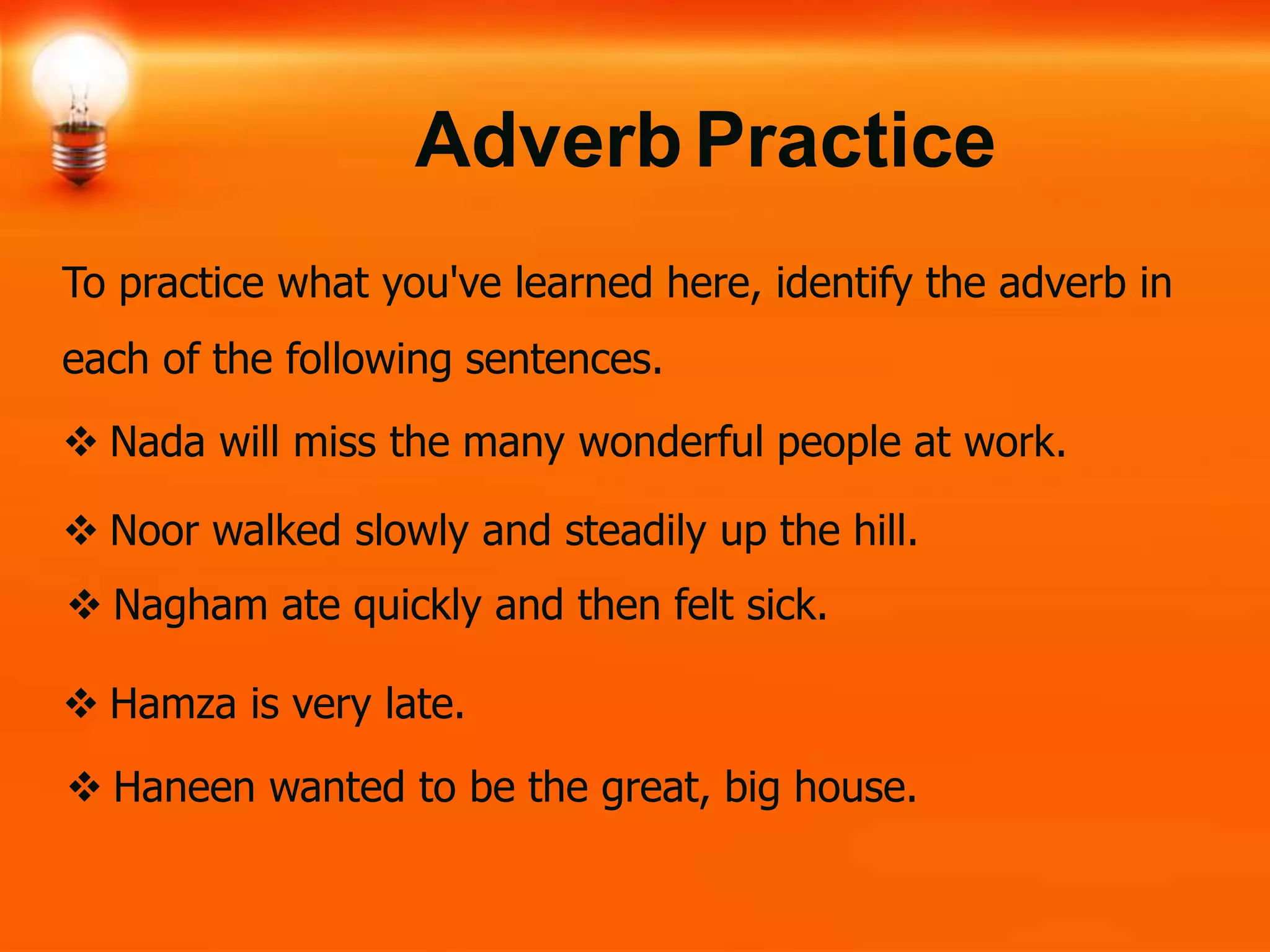 Adverbs | PPTX