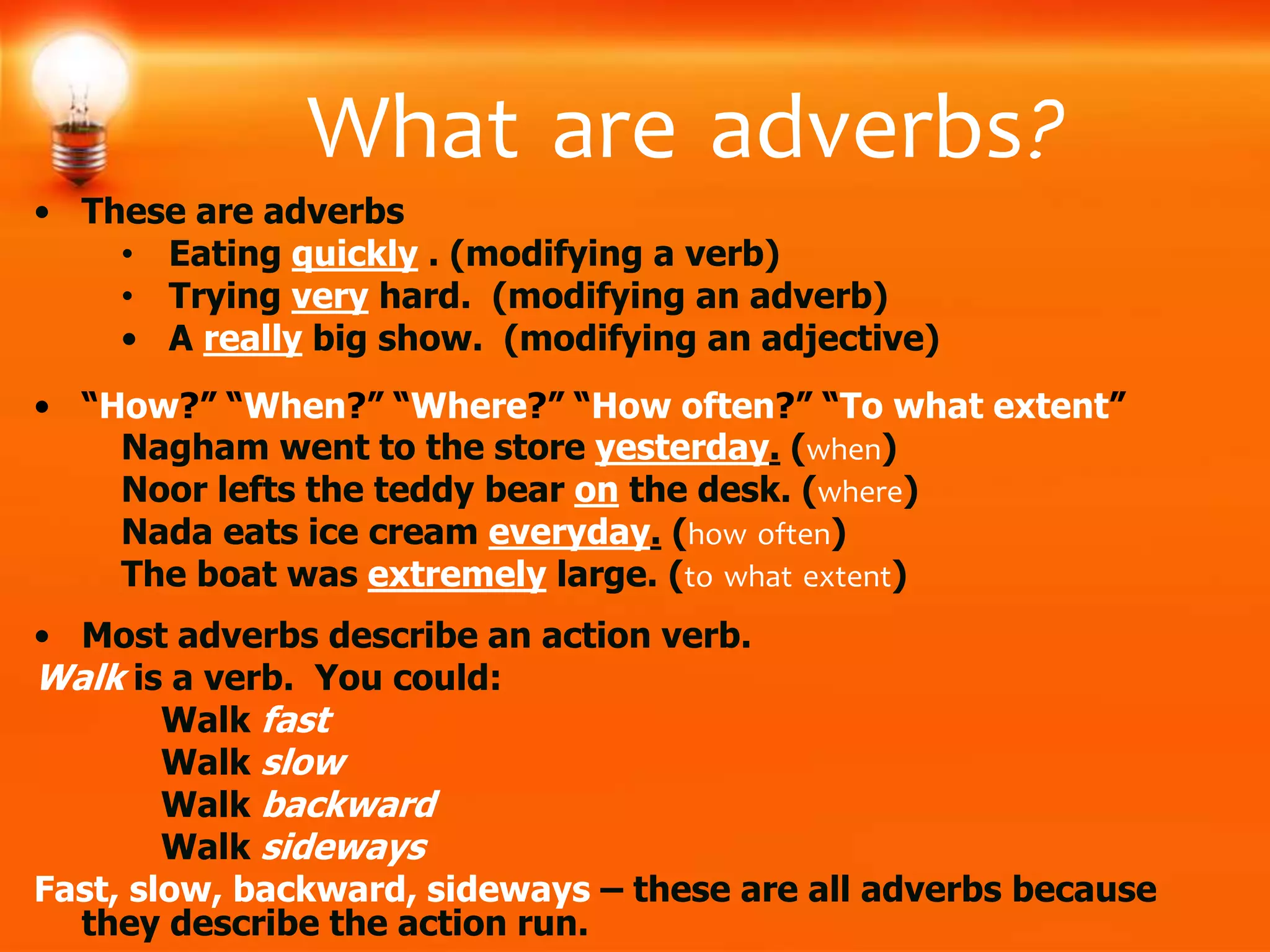 Adverbs | PPTX