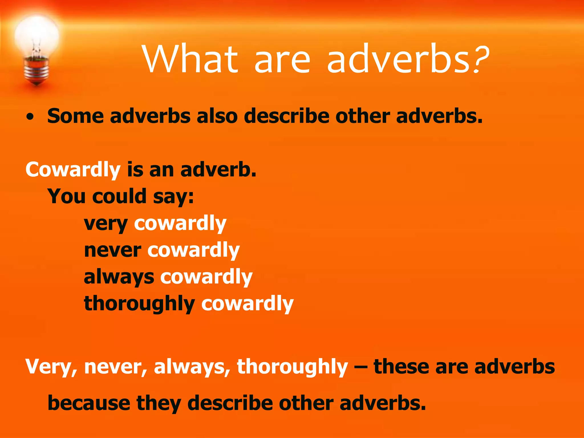 Adverbs | PPTX