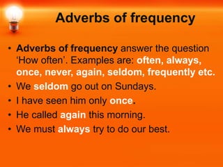 Adverbs | PPTX