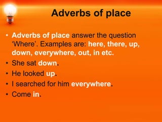 Adverbs | PPTX