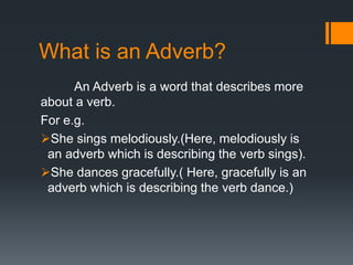 Adverbs | PPTX