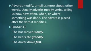Adverbs | PPTX