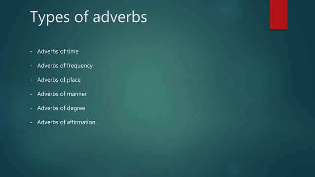 Adverbs | PPTX