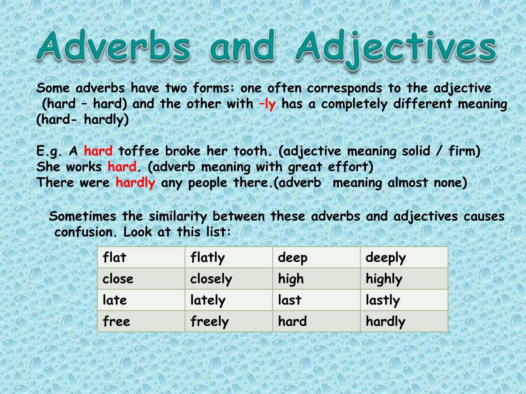Powerpoint about Adverbs and Types of Adverbs | PPT