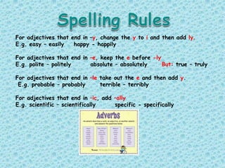 Powerpoint about Adverbs and Types of Adverbs | PPT