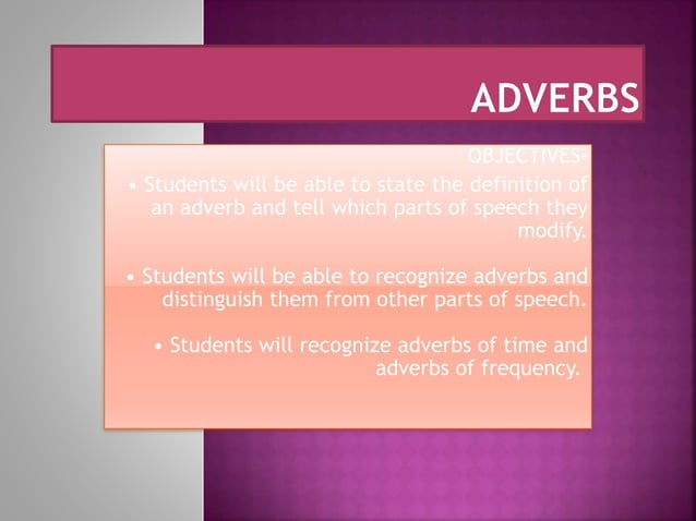 Adverbs | PPTX