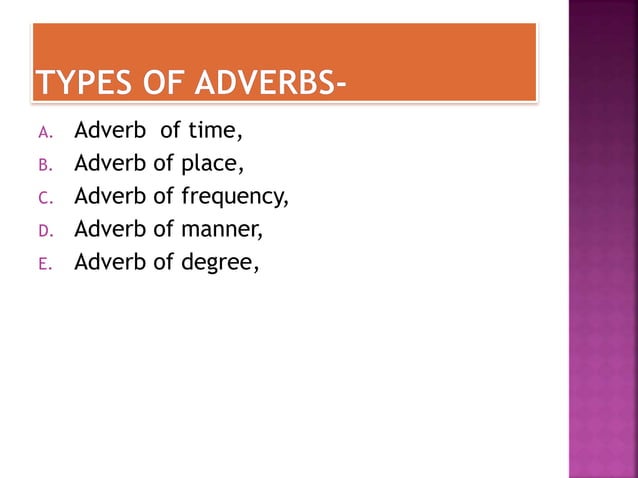 Adverbs | PPTX