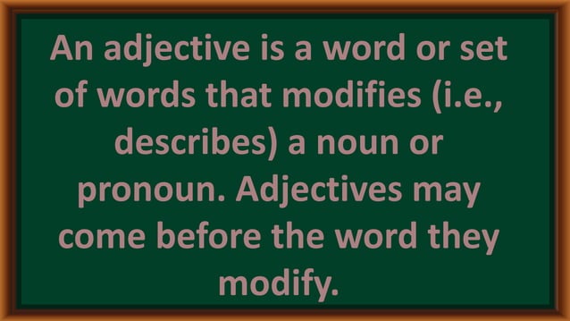 Adjectives and Adverbs with Motivation | PPTX