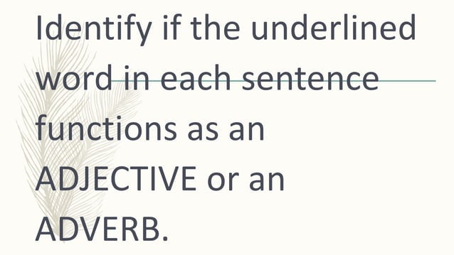 Adjectives and Adverbs with Motivation | PPTX