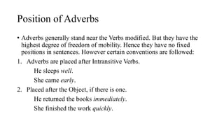 Adverbs | PPTX