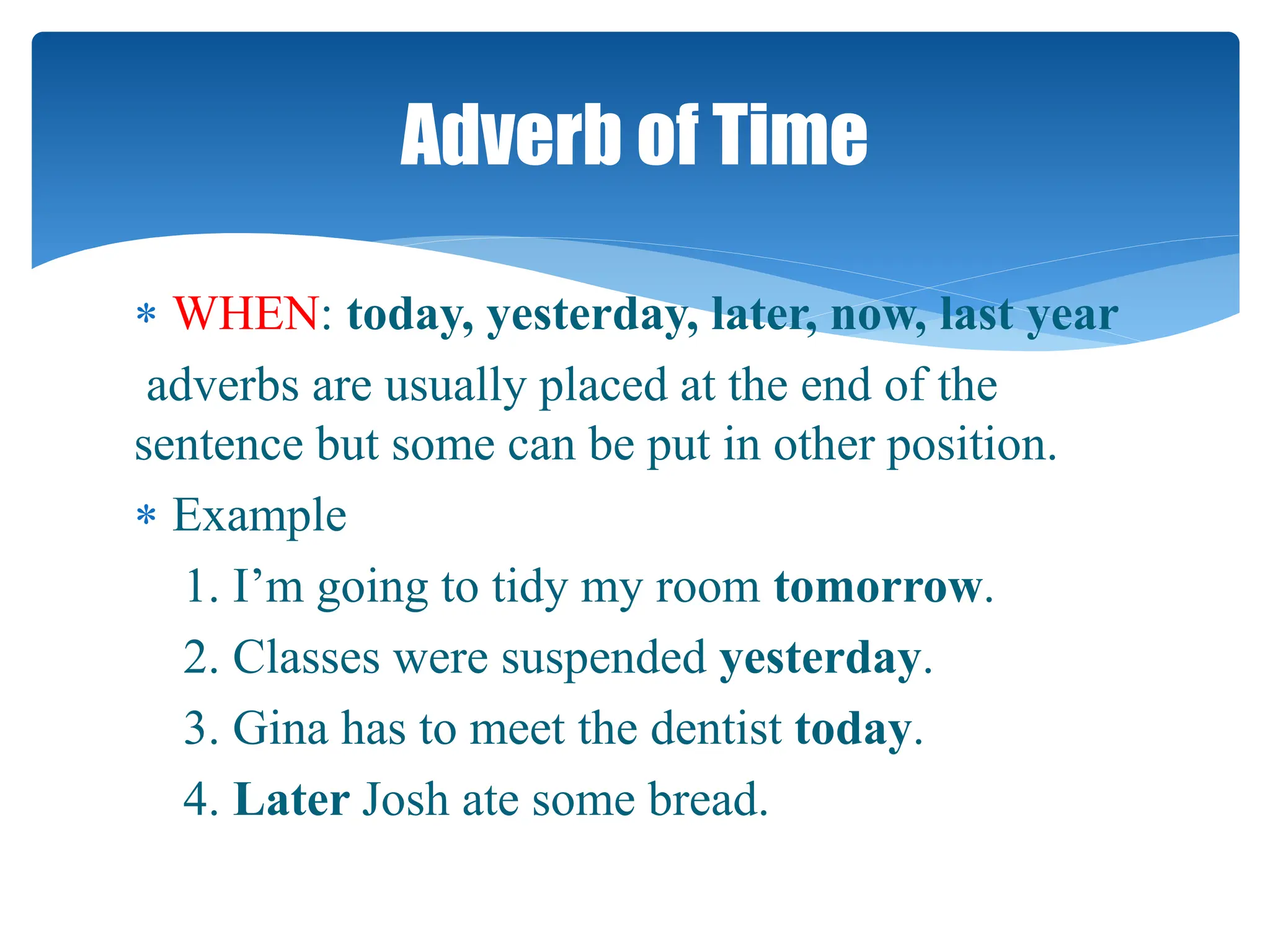 ADVERBS of manner, place, time, and frequency | PPTX