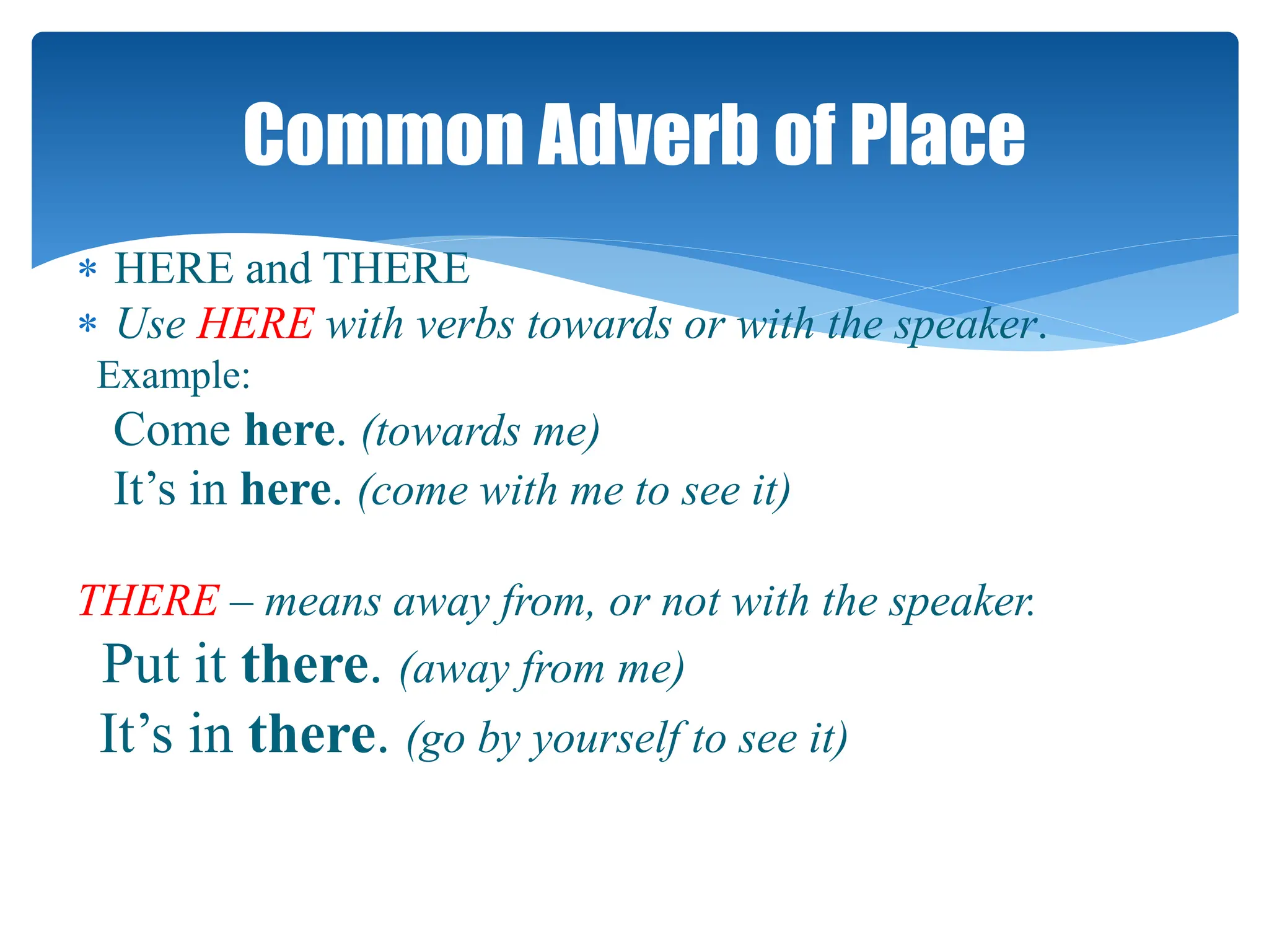 ADVERBS of manner, place, time, and frequency | PPTX
