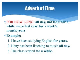 ADVERBS of manner, place, time, and frequency | PPTX