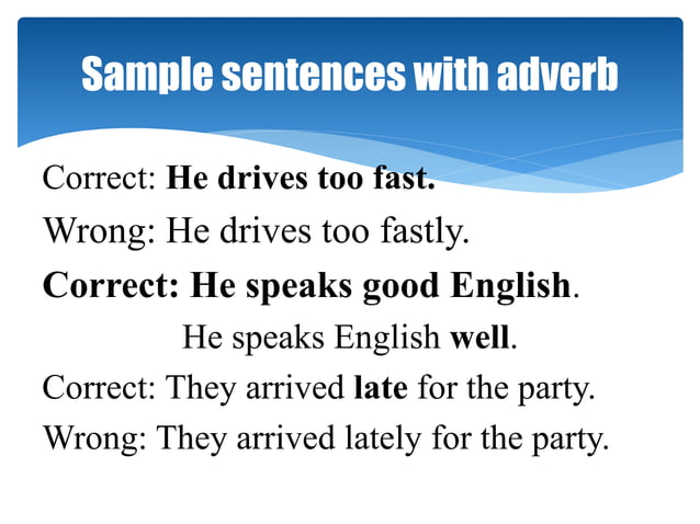 ADVERBS of manner, place, time, and frequency | PPTX