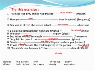 English Grammar Parts of Speech: Adverbs.ppt