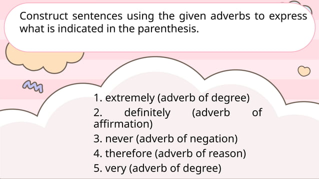 Adverb of Narration and Activities for Grade 8 English | PPTX