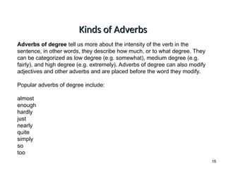 Adverbs OF MANNERS AND FREQUENCY BASICS | PPT