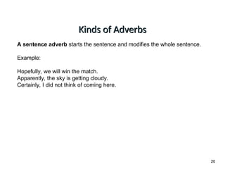 Adverbs OF MANNERS AND FREQUENCY BASICS | PPT