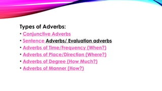 Learning English Grammar about Adverbs in Seconds | PPTX