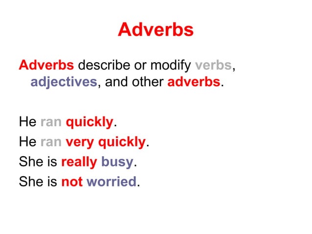 adverbs-and-adjectives.ppt in English full | PPT