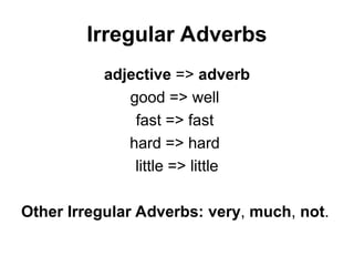 adverbs and adjectives power point presentation | PPT