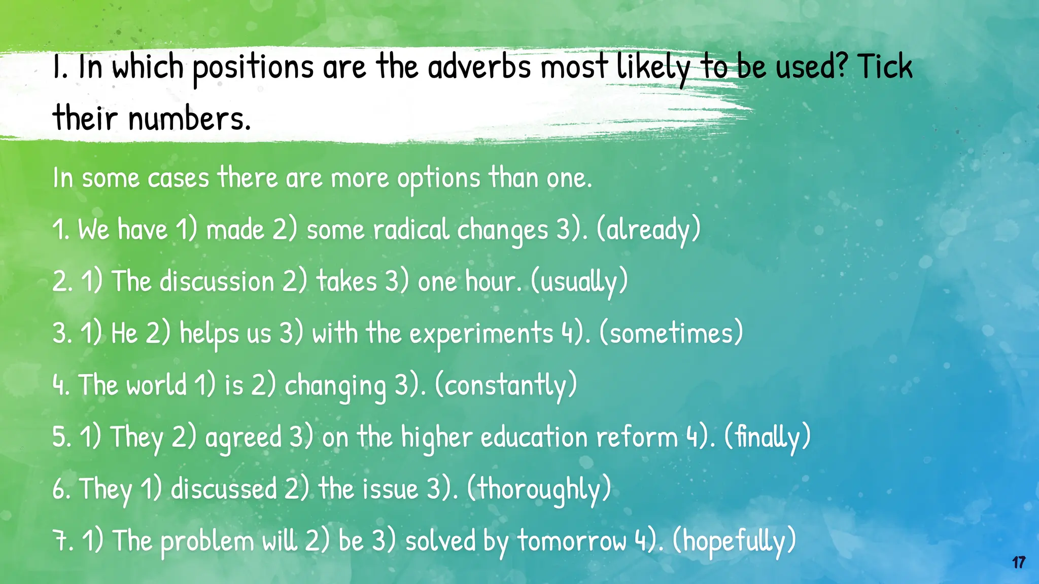 ADVERBS-CLASS 7 types and whatnot perf p | PDF