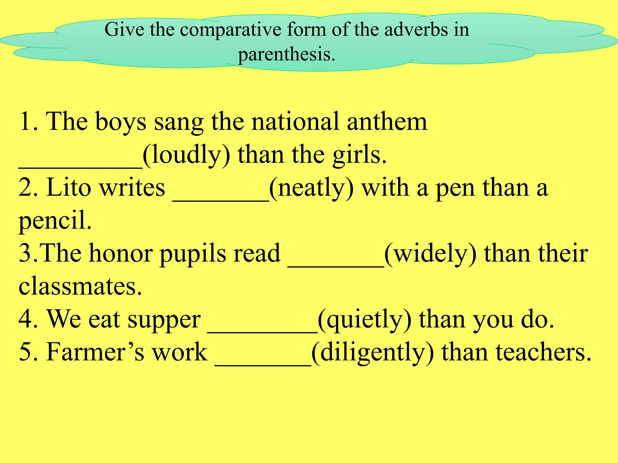 Parts of Speech - Adverbs- Powerpoint Presentation | PPT
