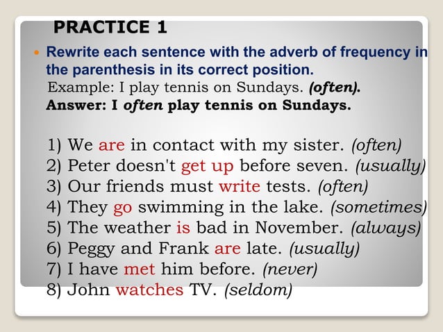 adverbs of frequency in English grammar guide | PPTX