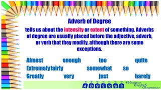 Adverbs and its kind | PPTX