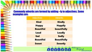 Adverbs and its kind | PPTX