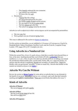 Adverbs usage | DOCX
