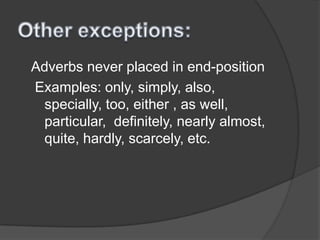 Adverbs ingles | PPT