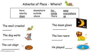 #Adverbs Describe #Verbs: They answer three questions about verbs they ...