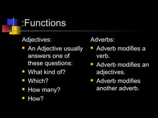 Adverbs&adjectives ready lecture | PPT