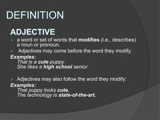 Adverbs and adjectives | PPTX